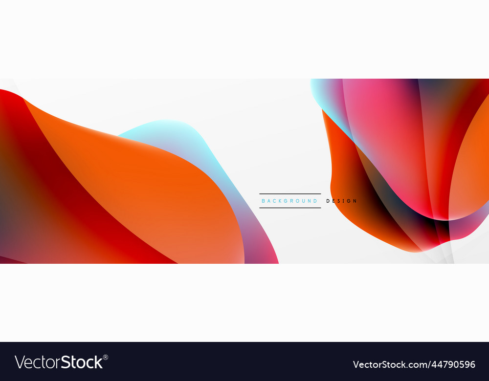 Abstract background fluid gradient color wave Vector Image