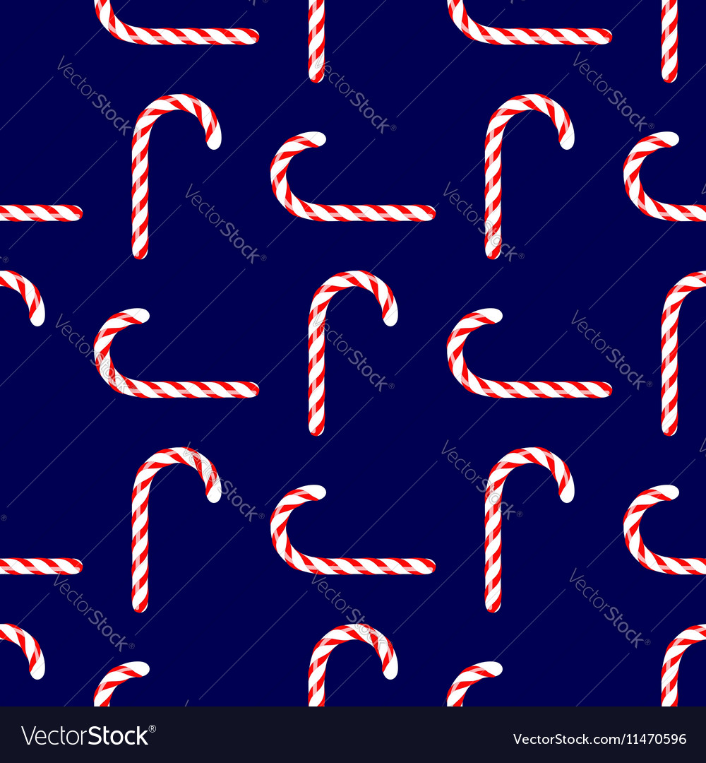 Candy cane seamless pattern Royalty Free Vector Image