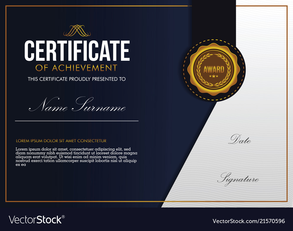 Certificate Royalty Free Vector Image - VectorStock
