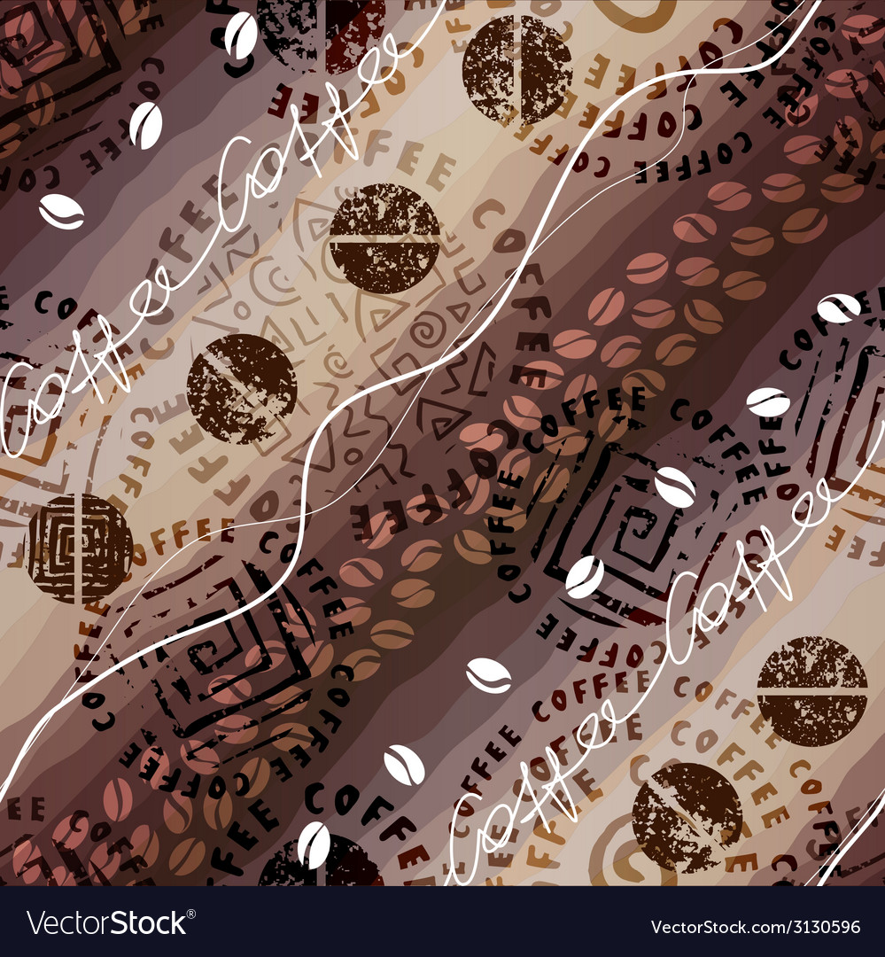 Coffee pattern Royalty Free Vector Image - VectorStock