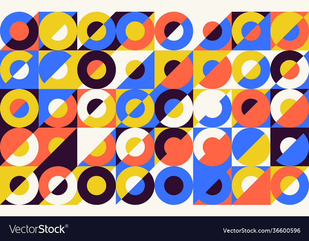 Colorful geometric pattern design Royalty Free Vector Image