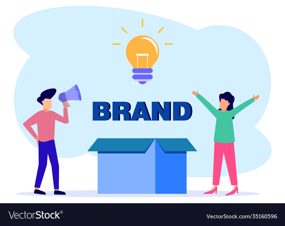 Graphic cartoon character brand Royalty Free Vector Image