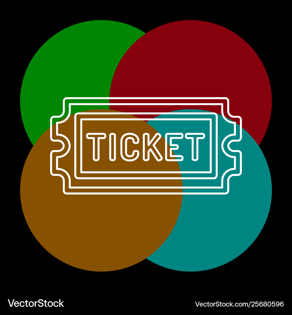 Movie ticket admit one admission pass Royalty Free Vector