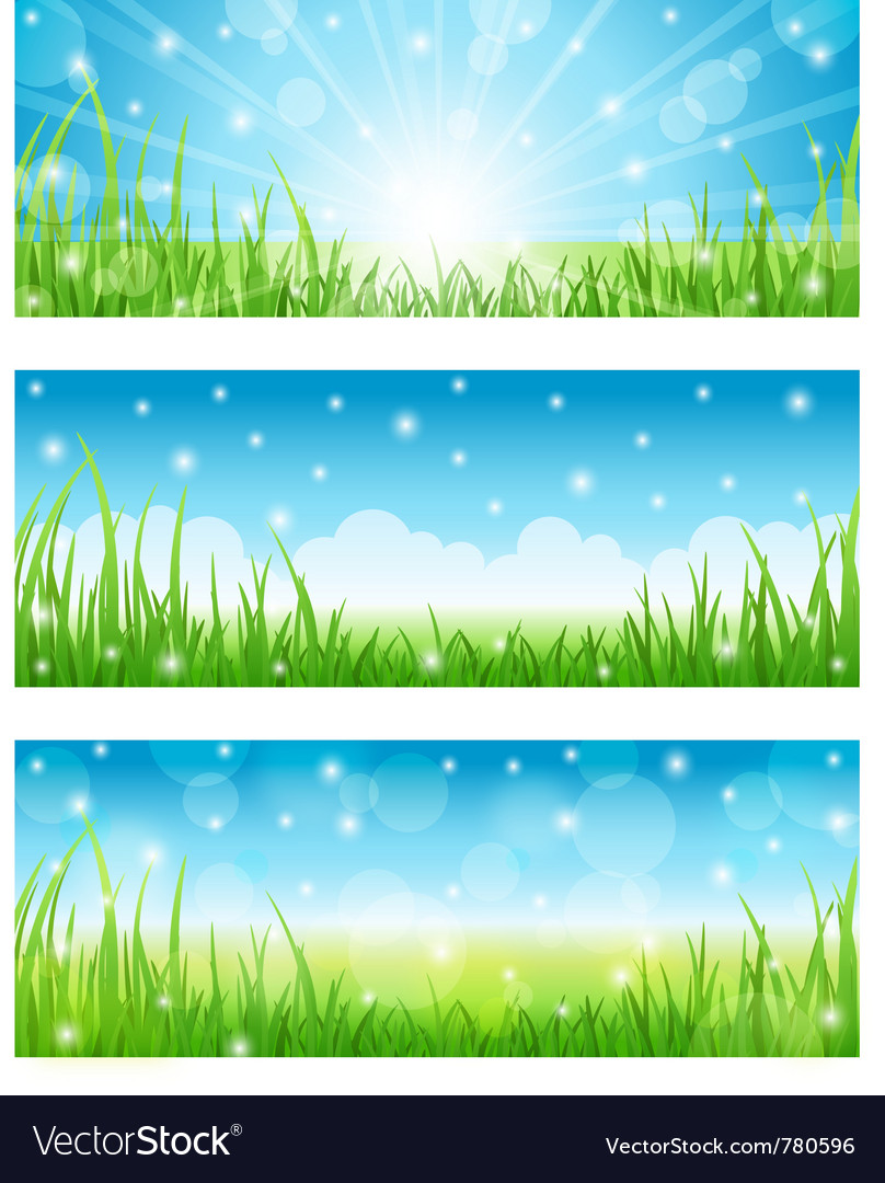 Set of summer abstract background Royalty Free Vector Image