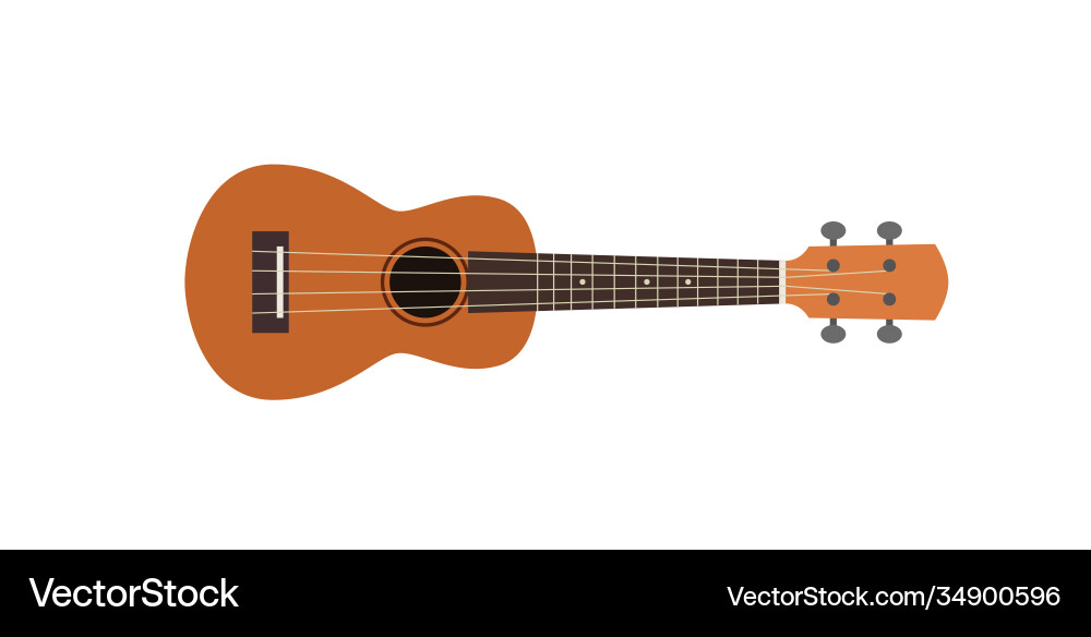 Ukulele isolated on white musical instrument Vector Image