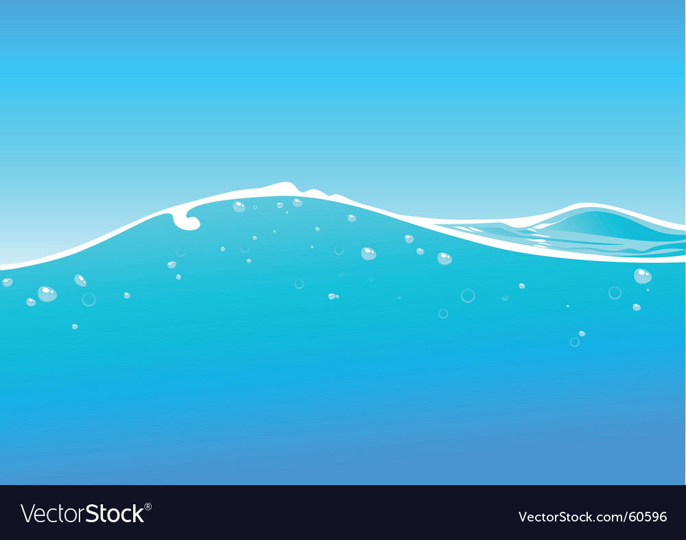 Water wave Royalty Free Vector Image - VectorStock