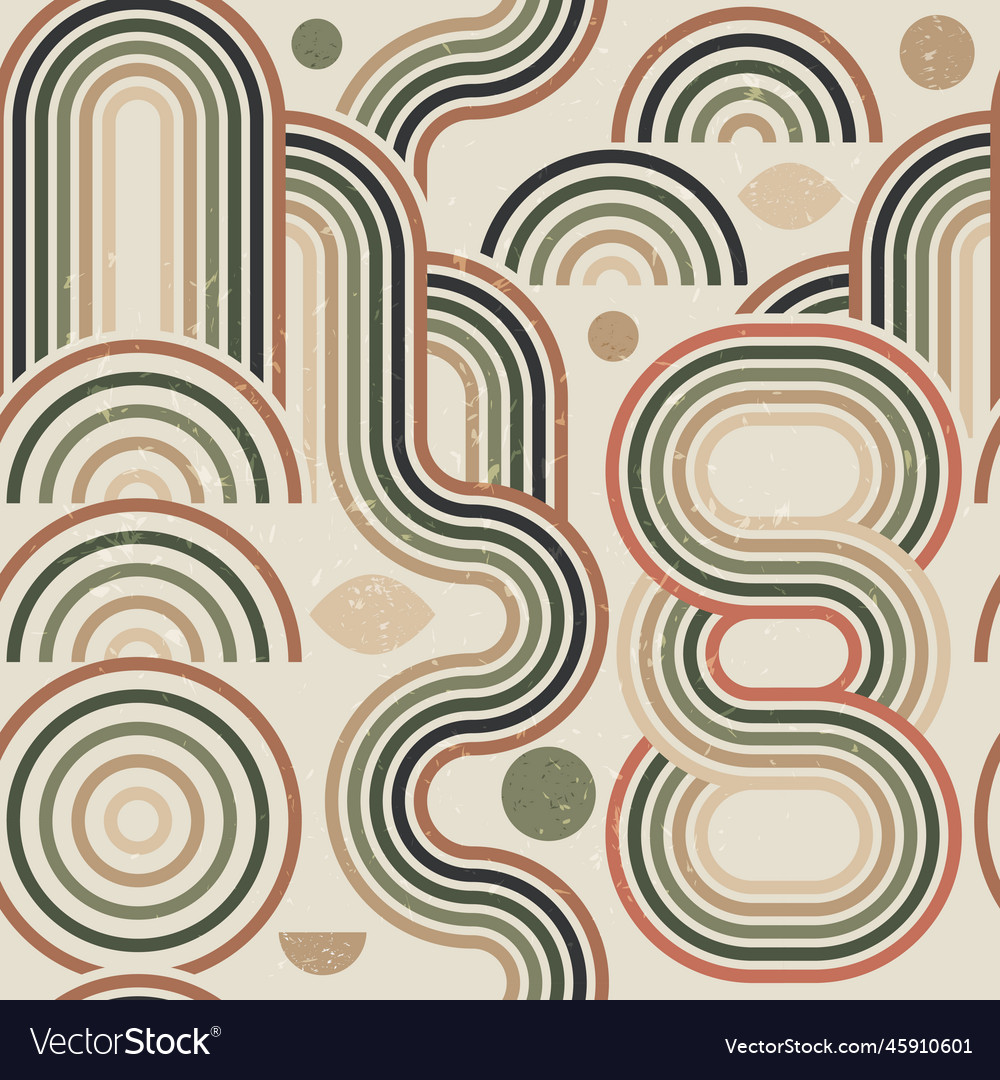 Arched pattern architectural geometric lines Vector Image