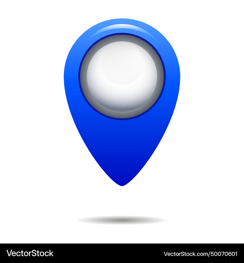 Icon shows the location of various points Vector Image