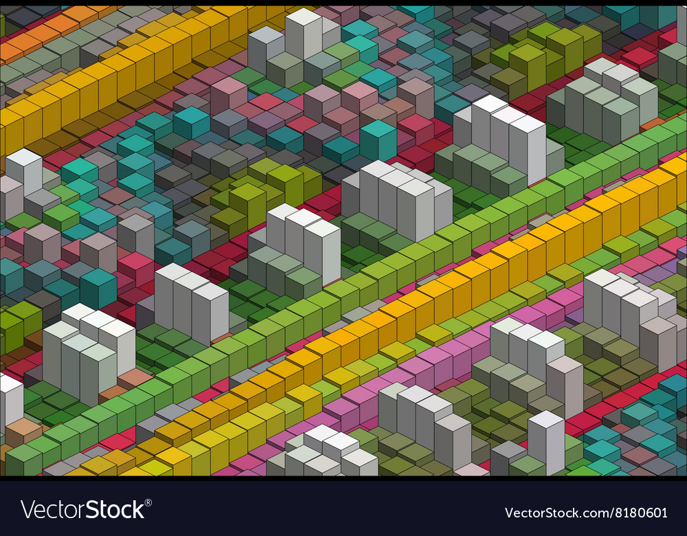 Isometric pattern Royalty Free Vector Image - VectorStock