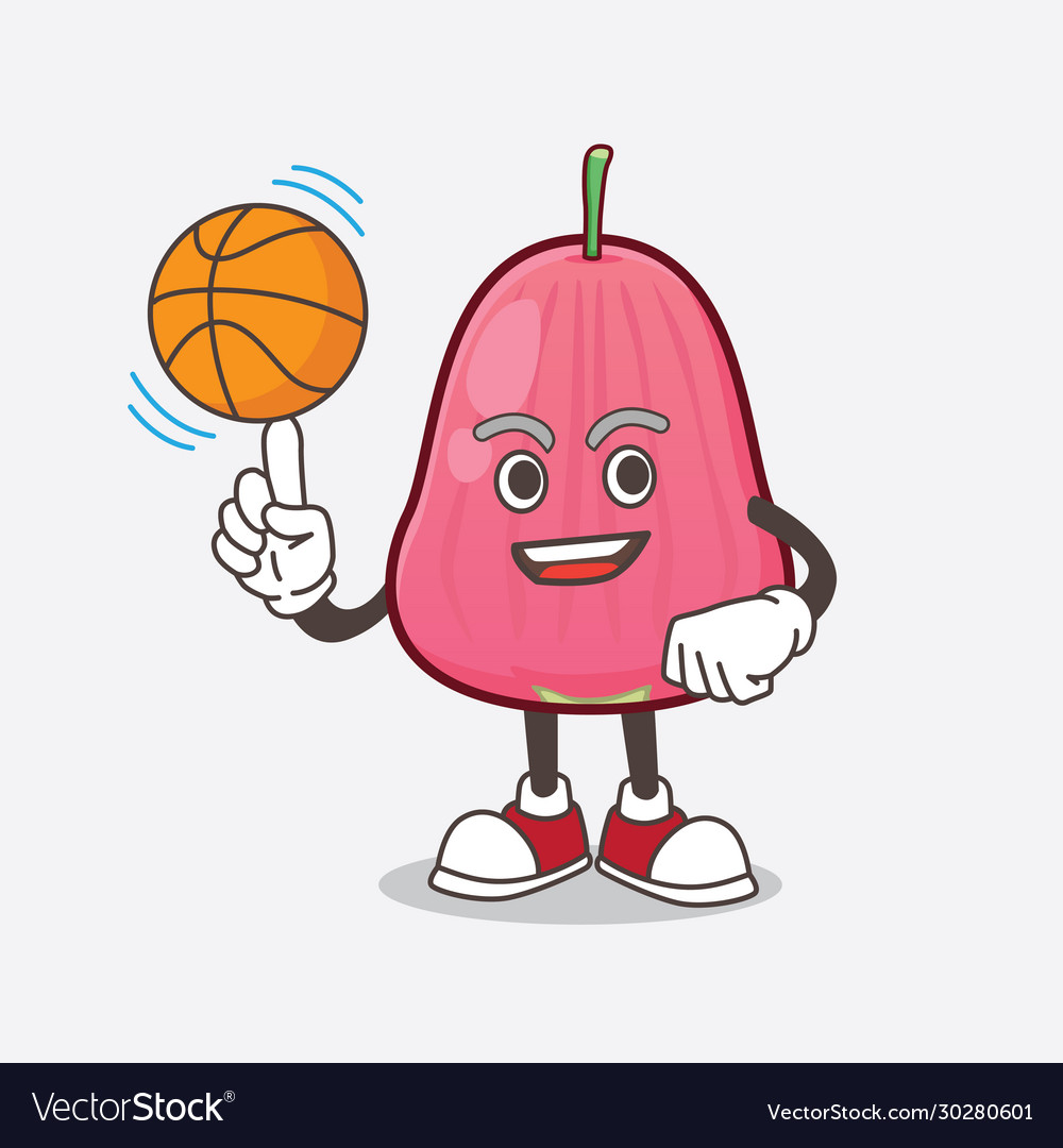 Java apple cartoon mascot character Royalty Free Vector