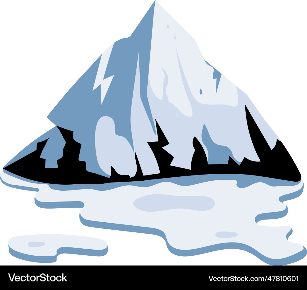 Mountain peak Royalty Free Vector Image - VectorStock