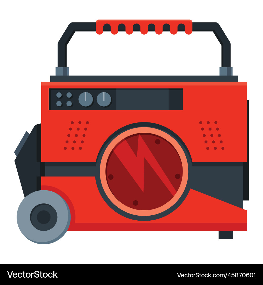Portable electric power generator icon gasoline Vector Image