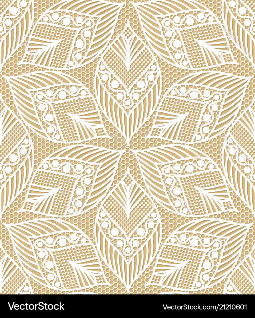Seamless lace pattern made of abstract ethnic Vector Image