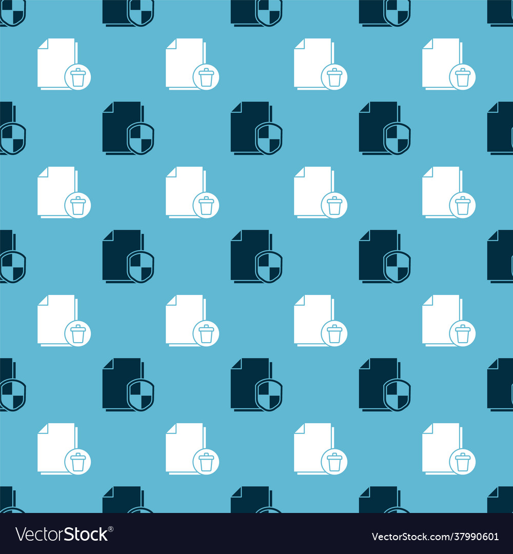 Set document protection concept and delete file Vector Image Set document protection concept and delete file Vector Image