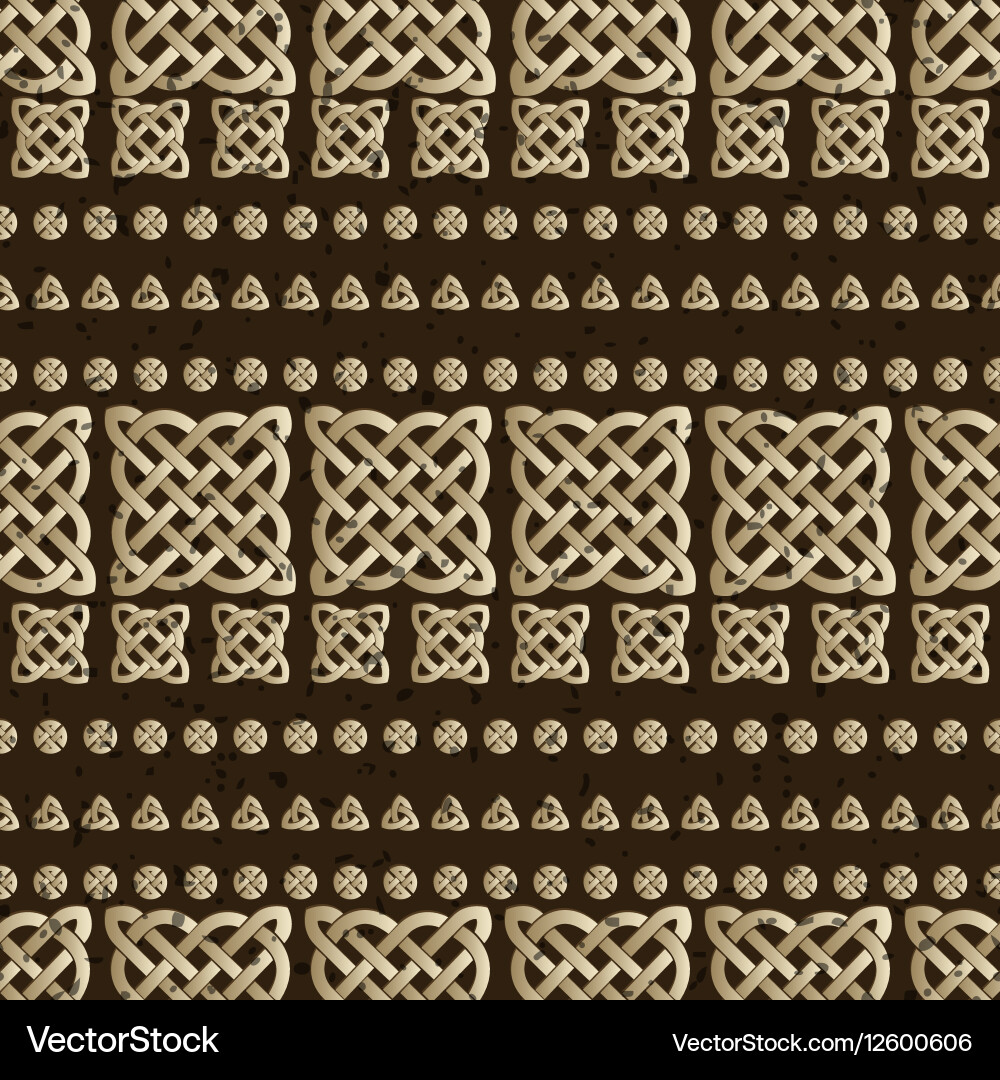 Celtic knot seamless pattern Royalty Free Vector Image