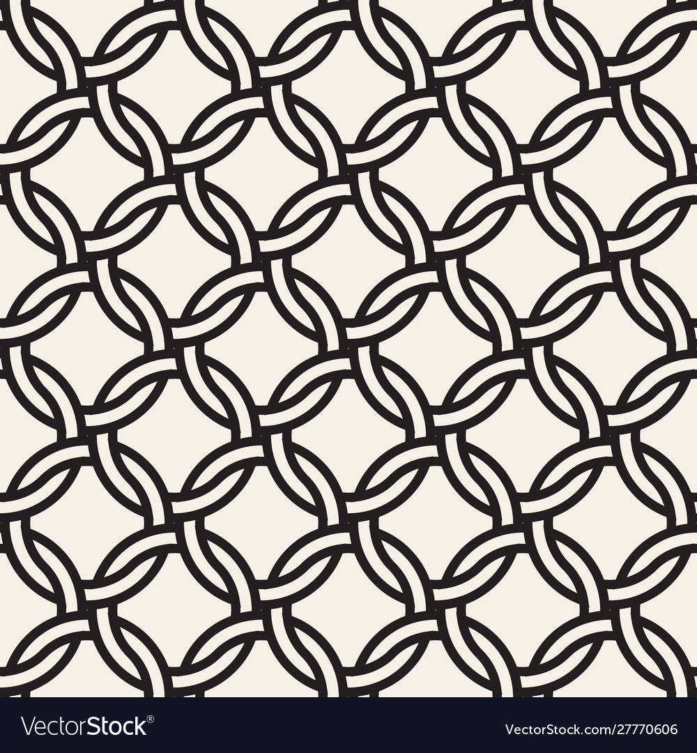 Chain seamless pattern stylish interweaving Vector Image