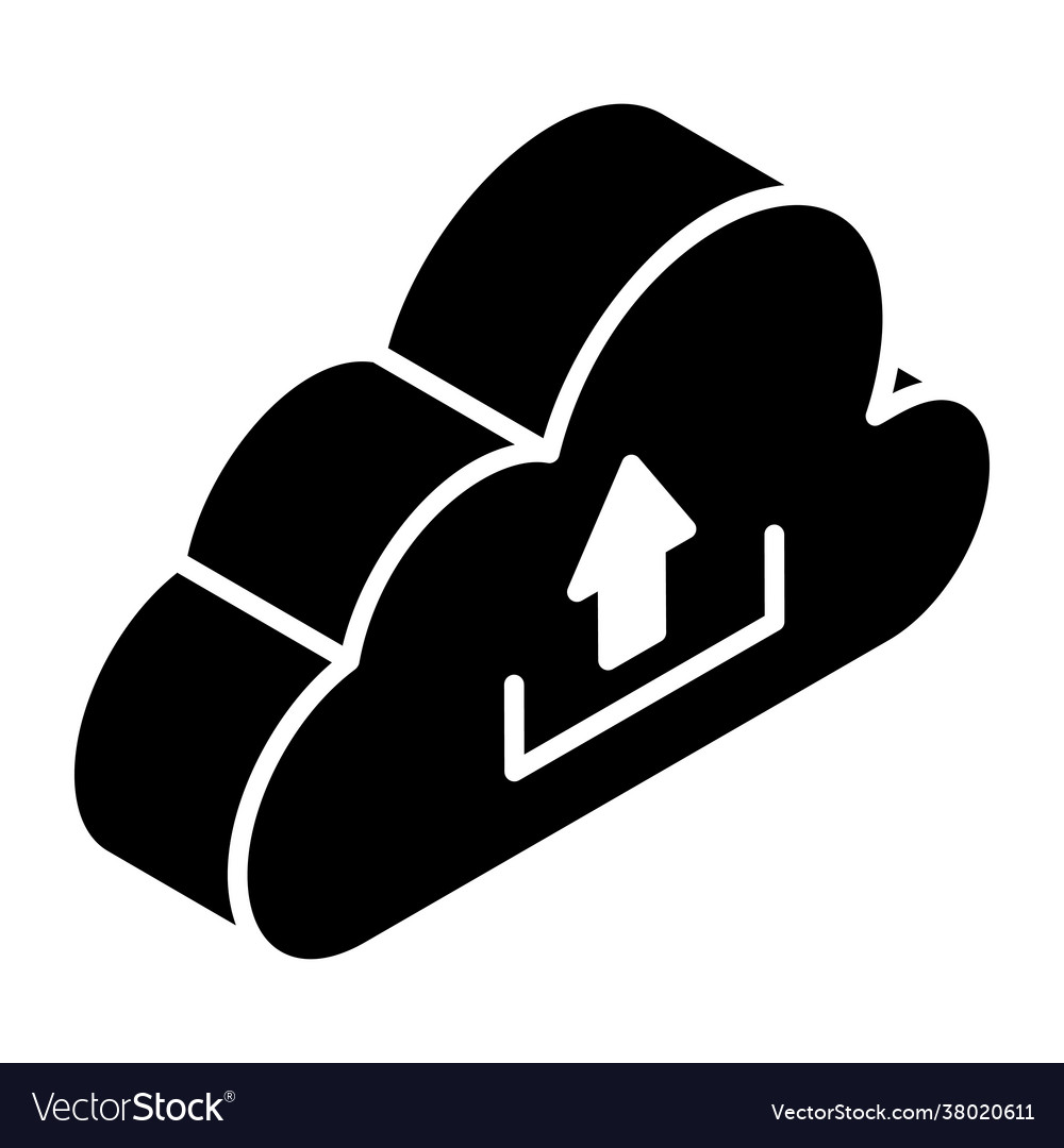 Cloud upload Royalty Free Vector Image - VectorStock