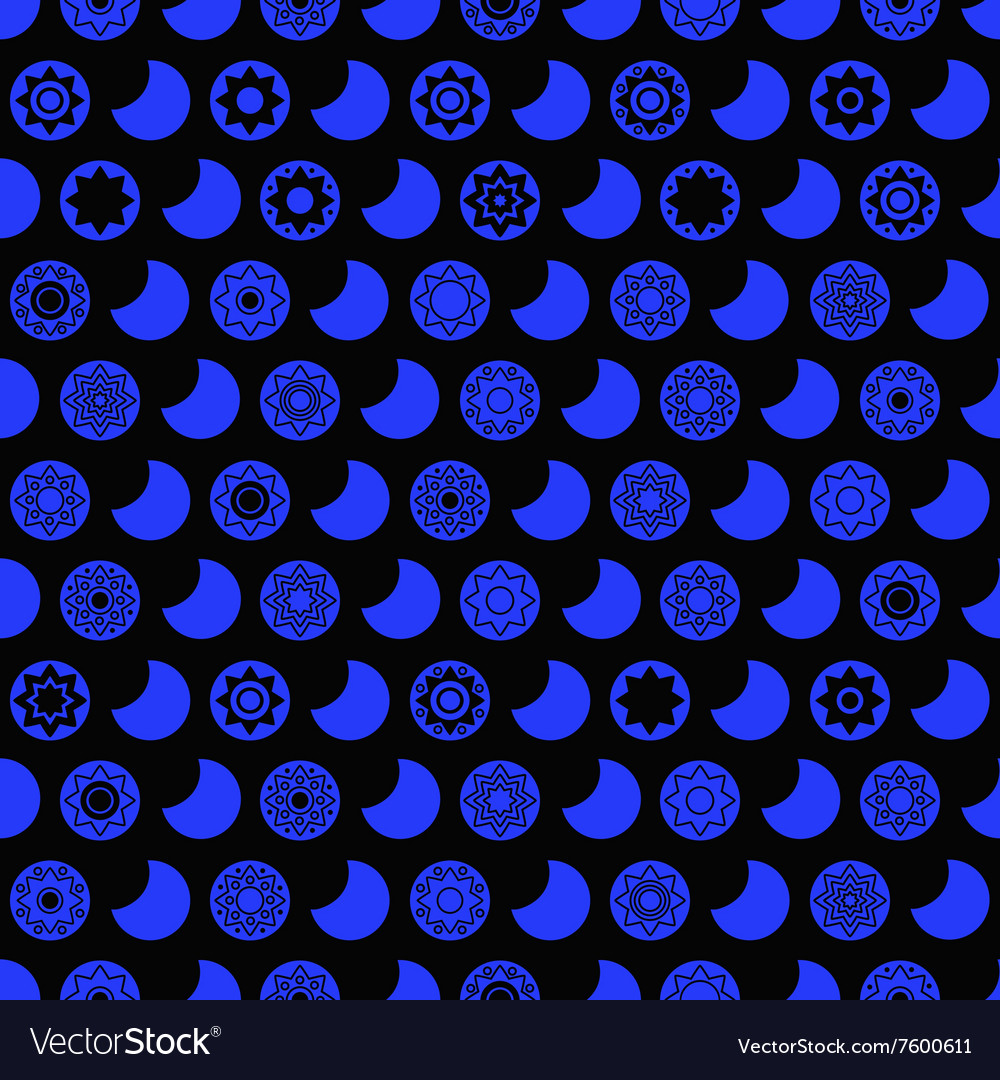 Dark star seamless pattern Royalty Free Vector Image
