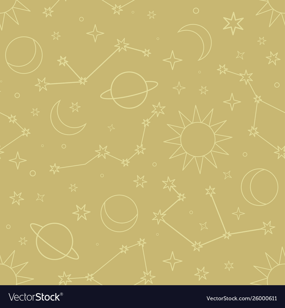 Space pattern seamless design graphic Royalty Free Vector