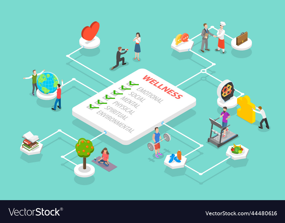 3d isometric flat conceptual Royalty Free Vector Image