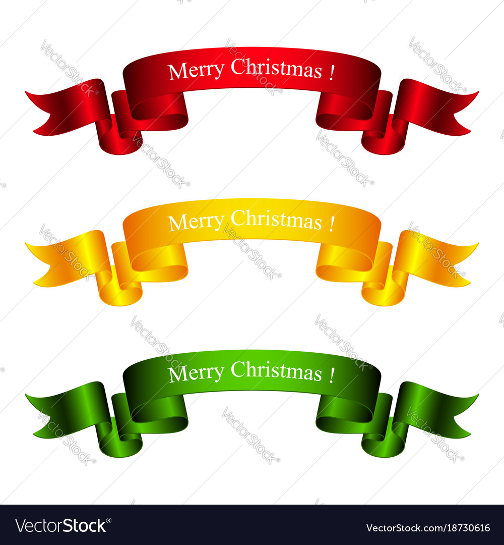 Colorful bright banners merry christmas Royalty Free Vector Colorful bright banners merry christmas Royalty Free Vector