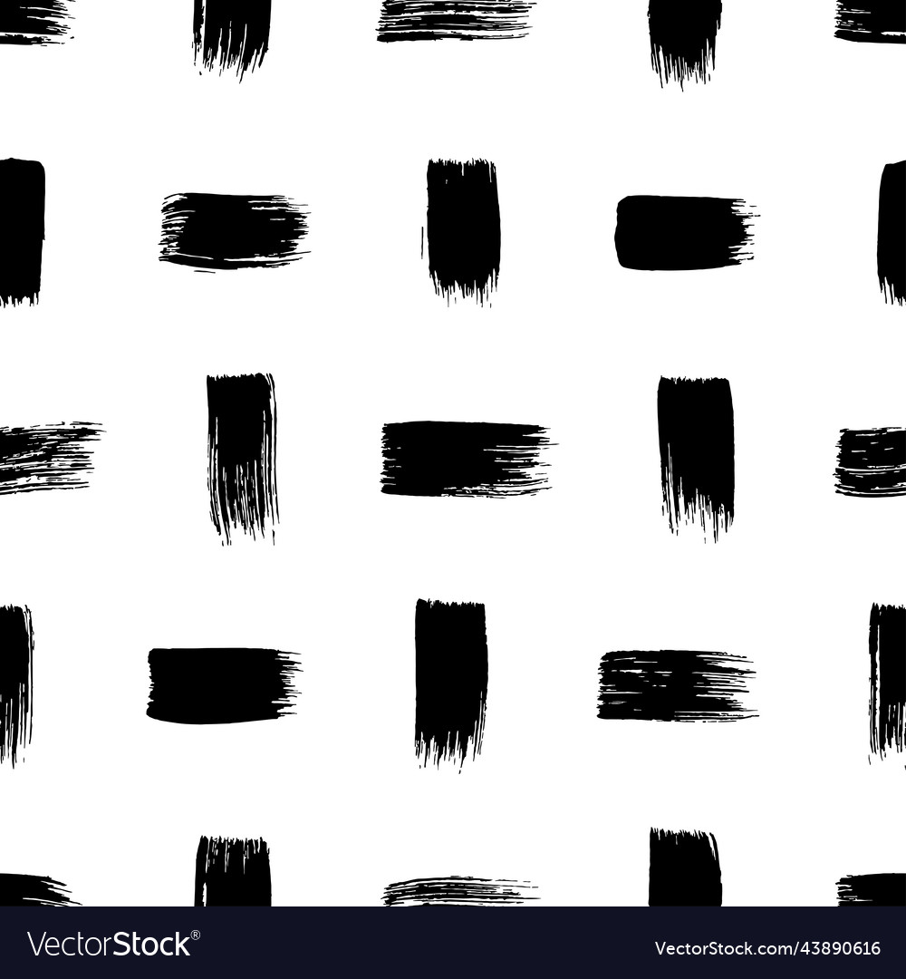 Dashes And Short Lines Seamless Pattern Royalty Free Vector