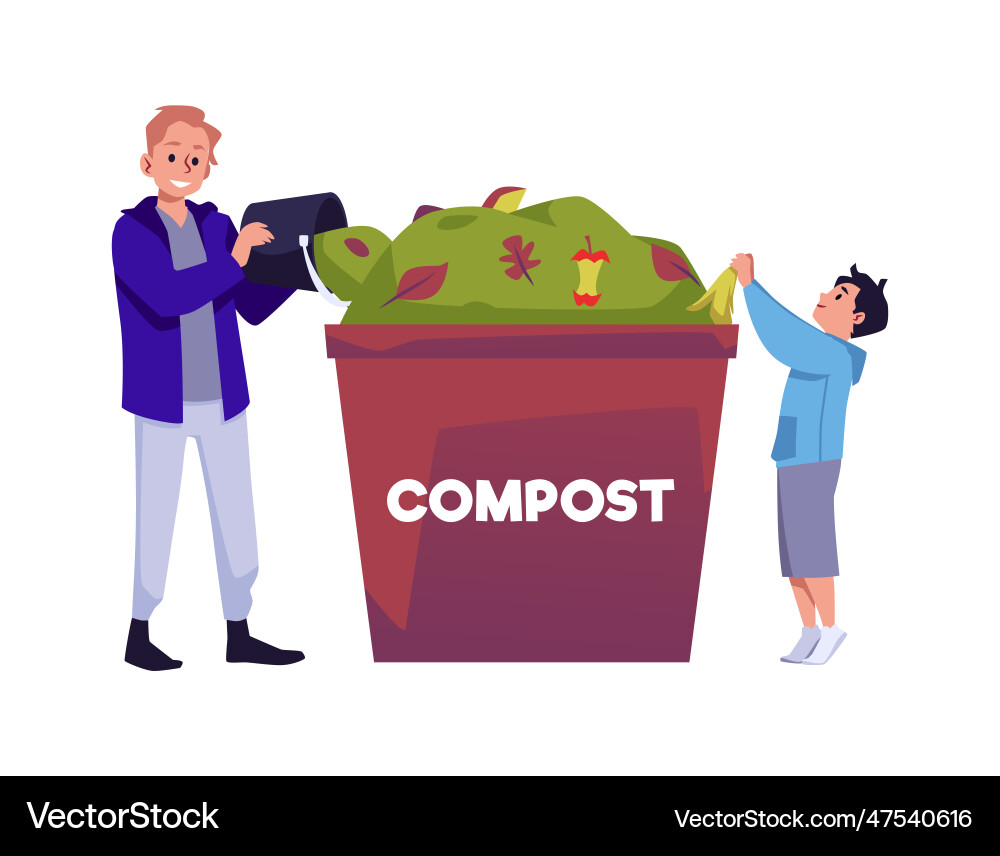 Compost Bin Cartoon