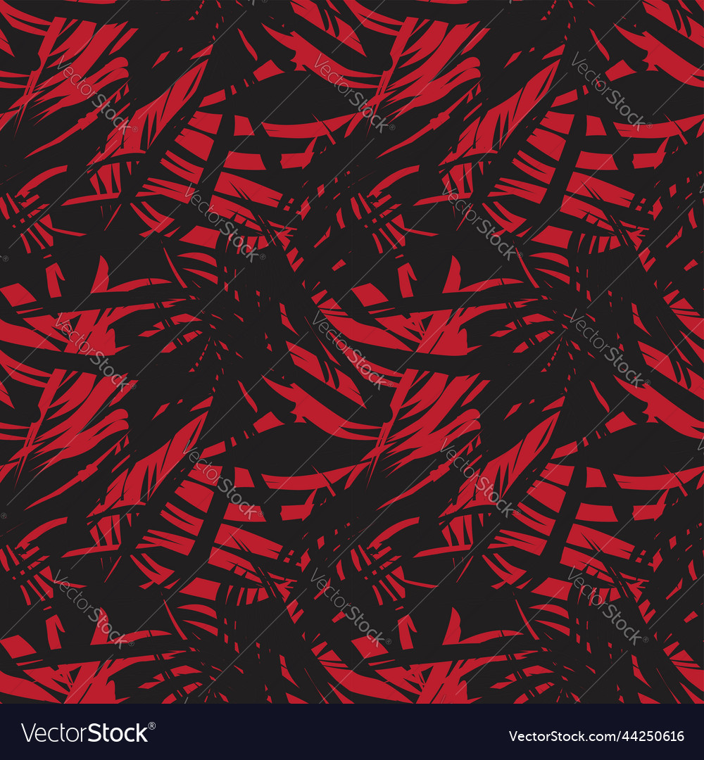 Tropical Leaf Seamless Pattern Design Royalty Free Vector