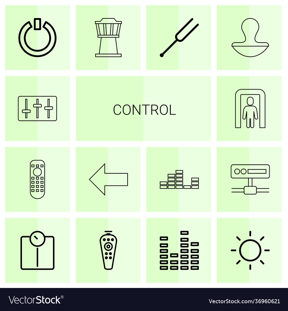 Control icons Royalty Free Vector Image - VectorStock