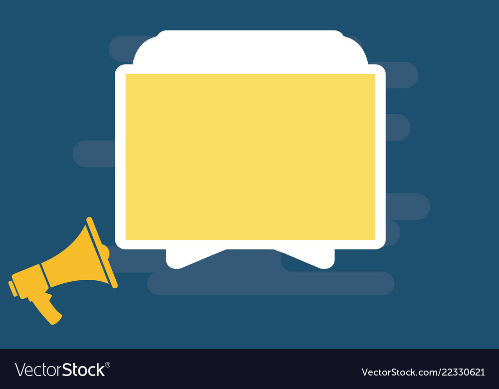 Flat design business empty Royalty Free Vector Image