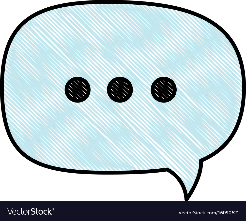 Isolated Ellipsis Speech Bubble Royalty Free Vector Image