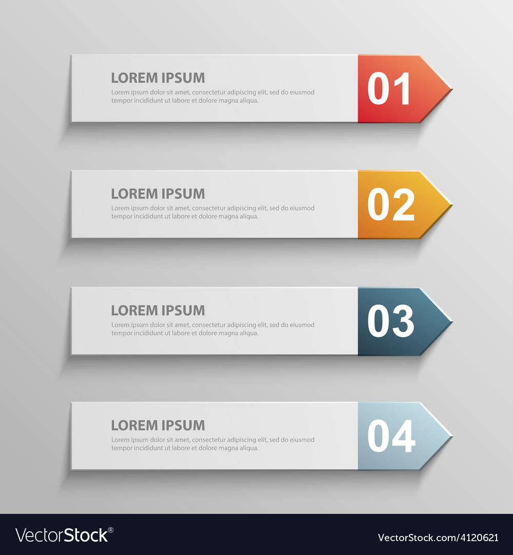 Paper infographic7 Royalty Free Vector Image - VectorStock
