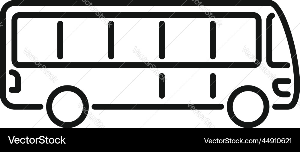 Traffic bus icon outline airport transfer Vector Image