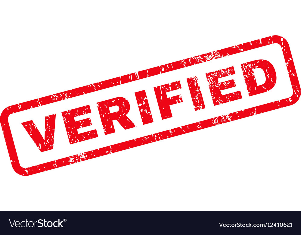 Verified rubber stamp Royalty Free Vector Image