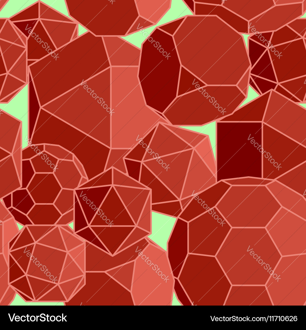 Abstract seamless background of red volume Vector Image