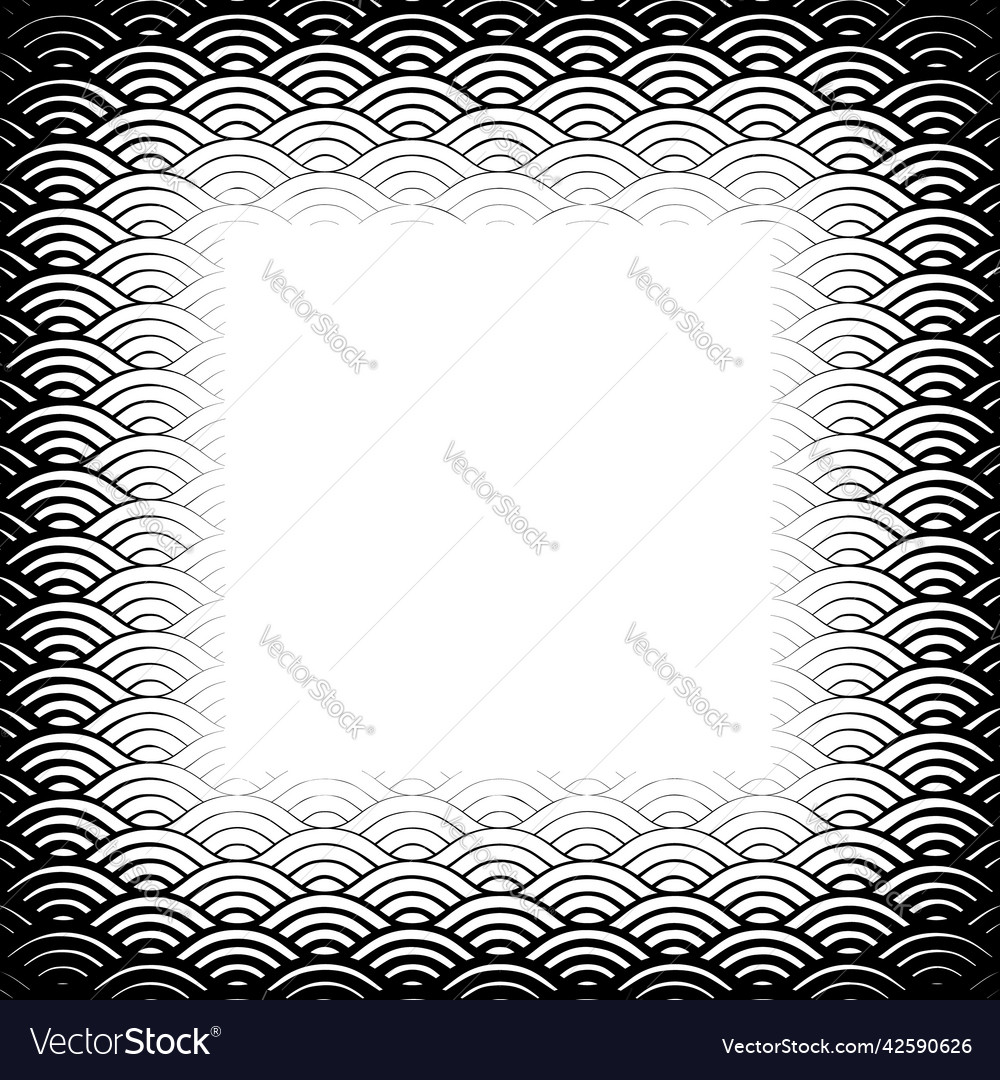 Background with abstract line waves pattern Vector Image