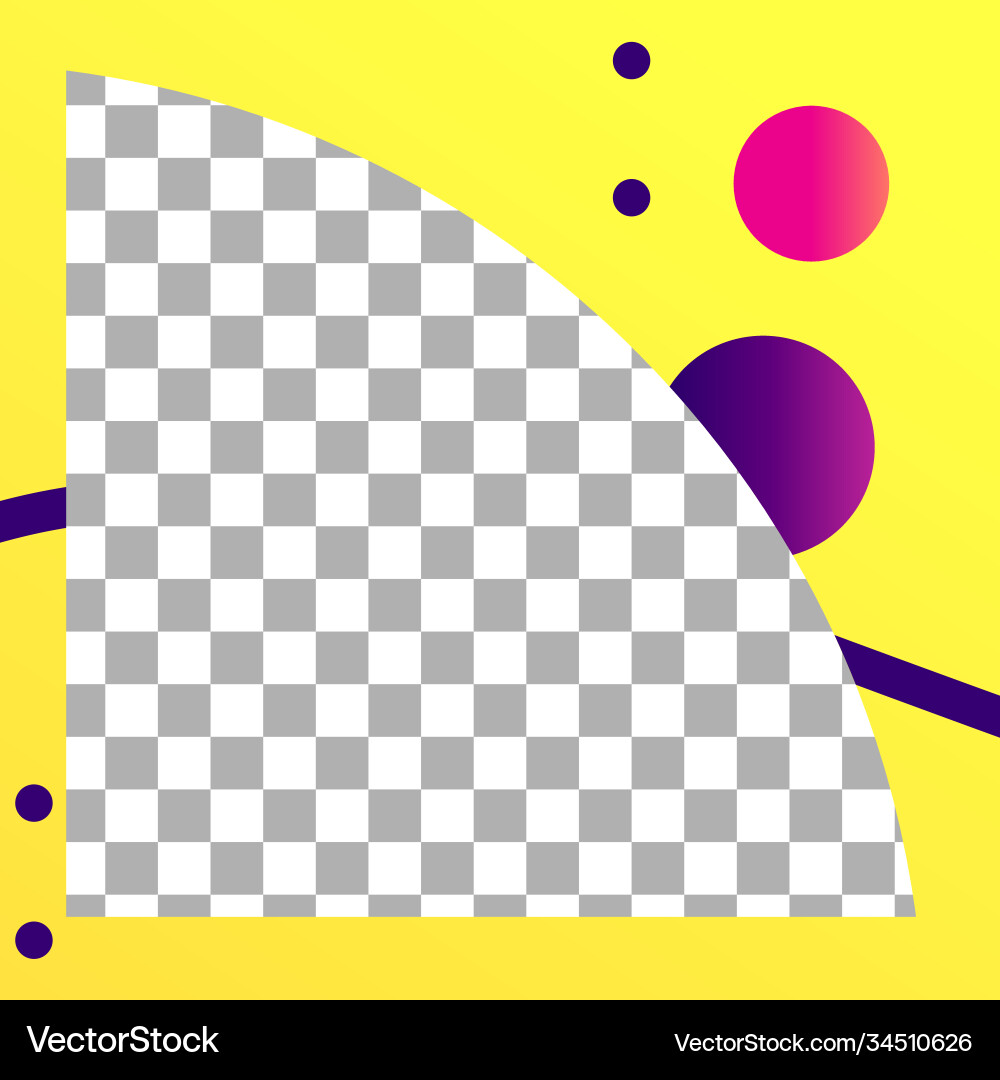 Fluid shapes post colorful photo frame Royalty Free Vector
