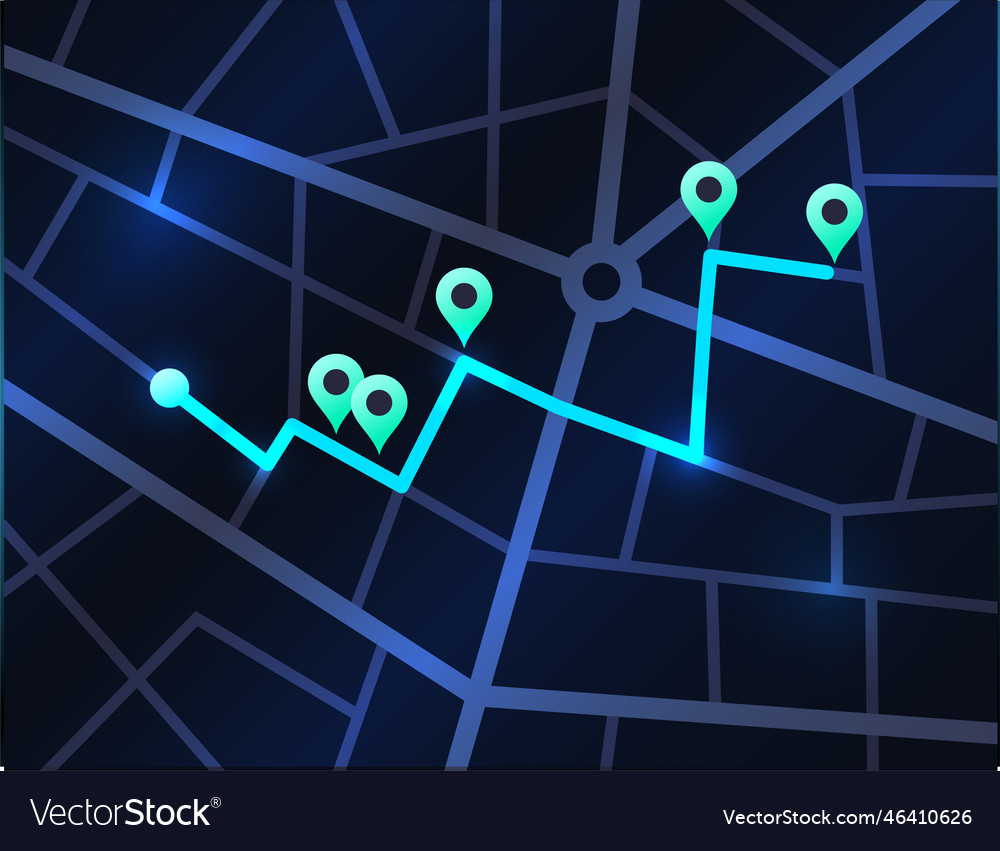 Gps navigation route Royalty Free Vector Image Gps navigation route Royalty Free Vector Image