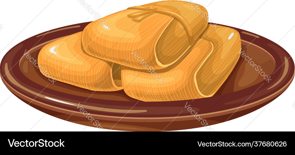 Mexican tamale icon Royalty Free Vector Image - VectorStock