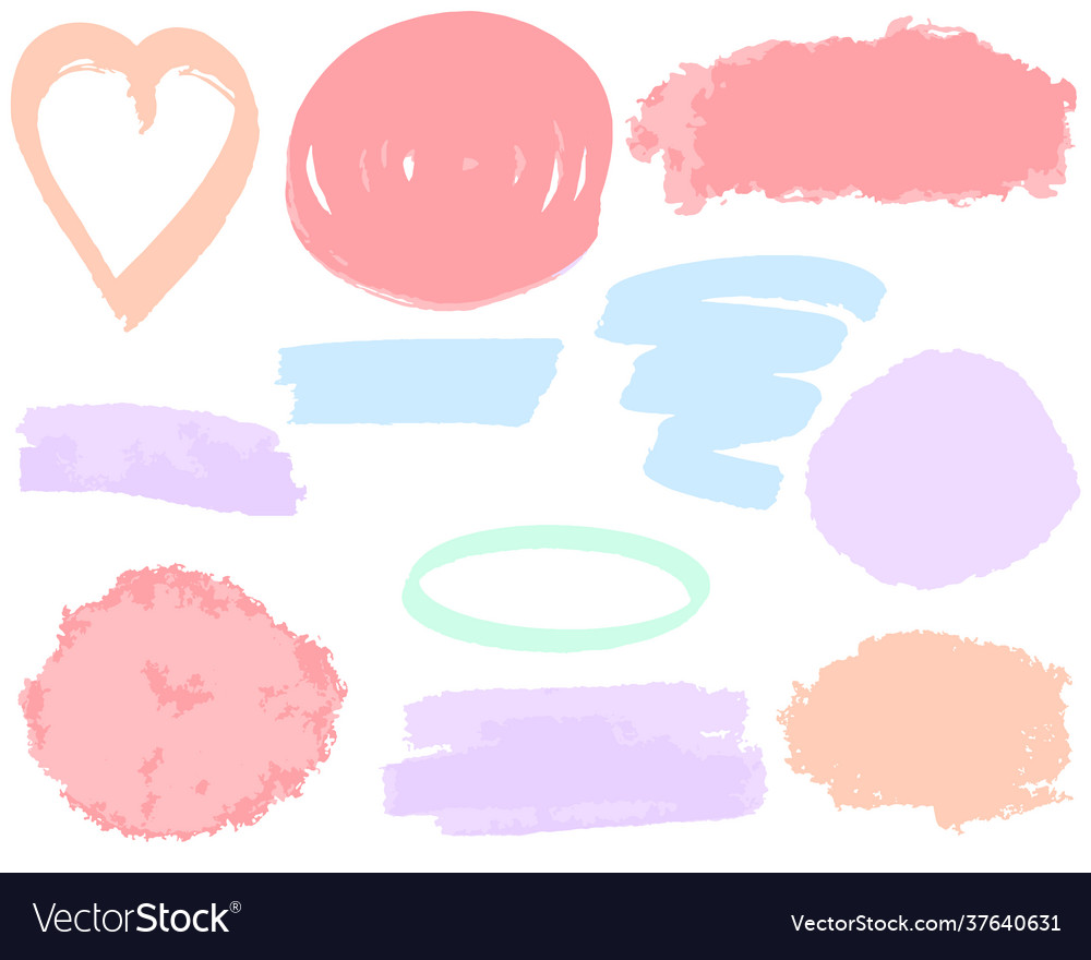 A set different spots and stripes for design Vector Image