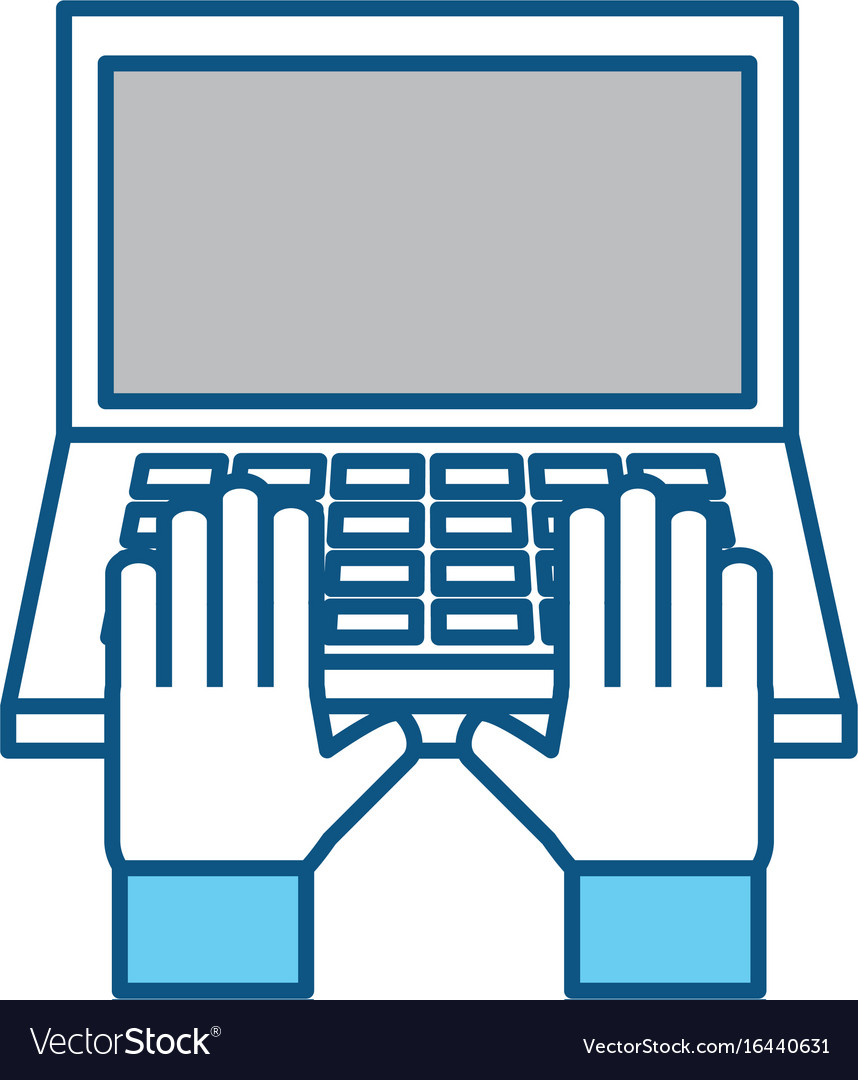 Laptop pc technology Royalty Free Vector Image