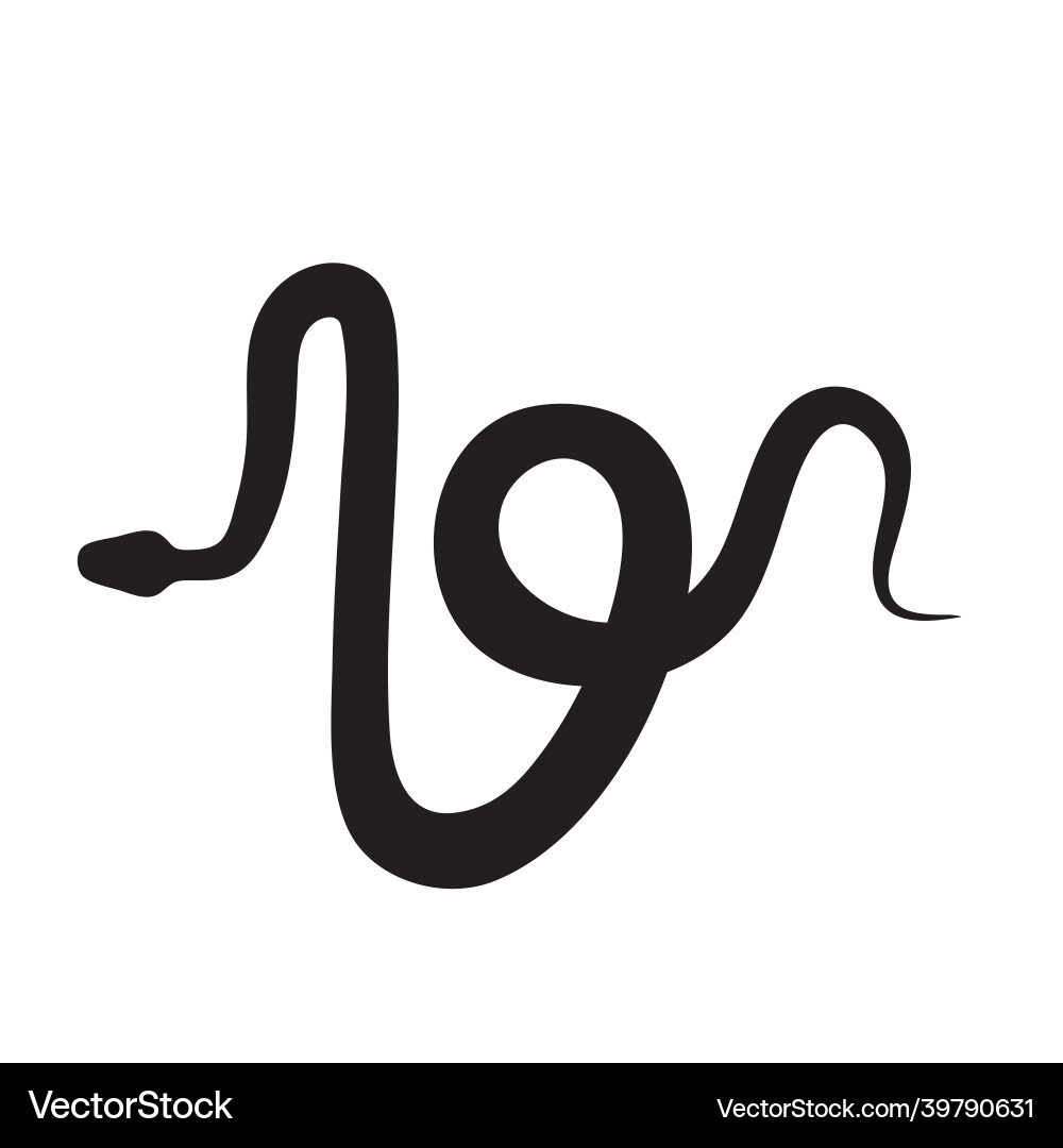 Snake icon viper symbol serpent sign Royalty Free Vector