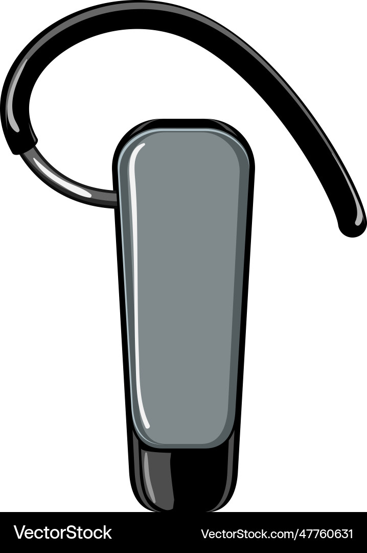 Telephone headset audio cartoon Royalty Free Vector Image