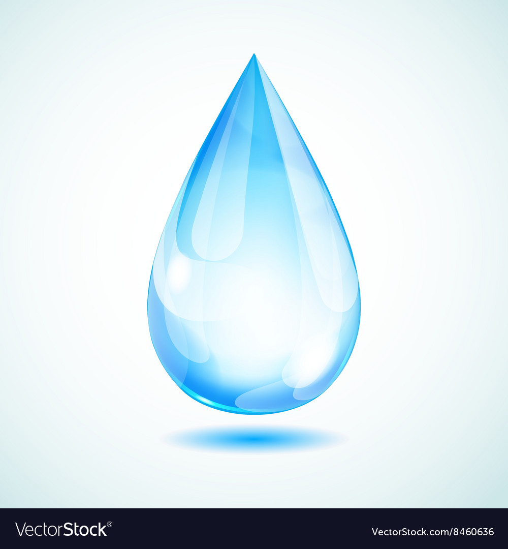 Big drop Royalty Free Vector Image - VectorStock