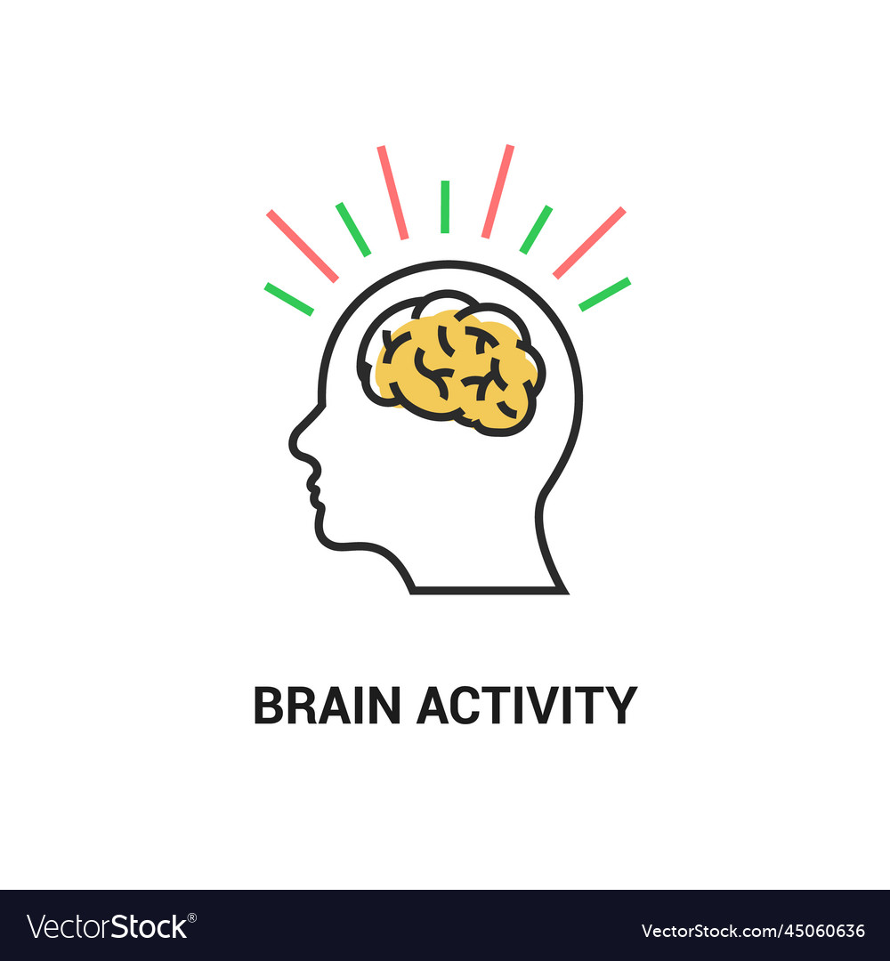 Brainstorm activity icon idea brain storm Vector Image