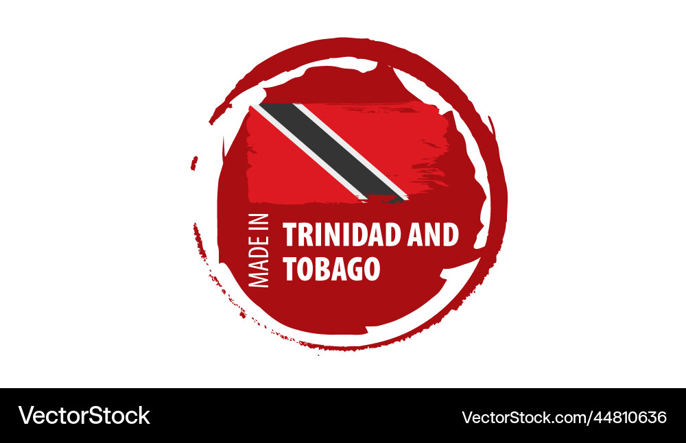 Trinidad and tobago flag Royalty Free Vector Image