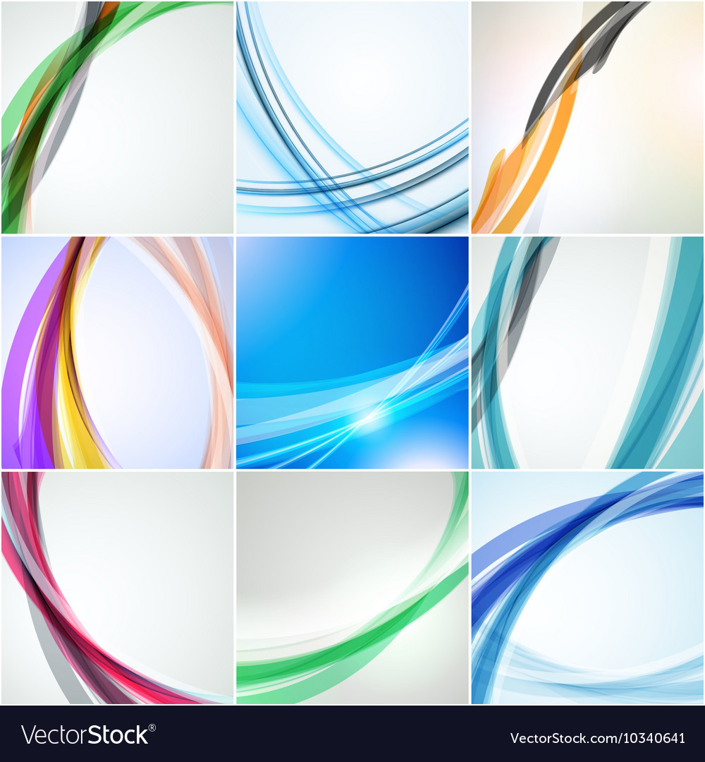 Abstract background set Royalty Free Vector Image
