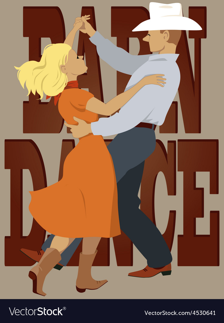 Barn dance Royalty Free Vector Image - VectorStock Barn dance Royalty Free Vector Image - VectorStock