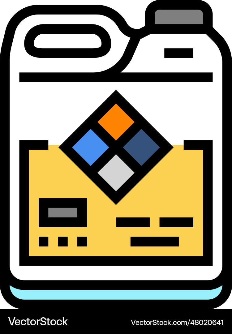 Chemical cleaning engineer color icon Royalty Free Vector