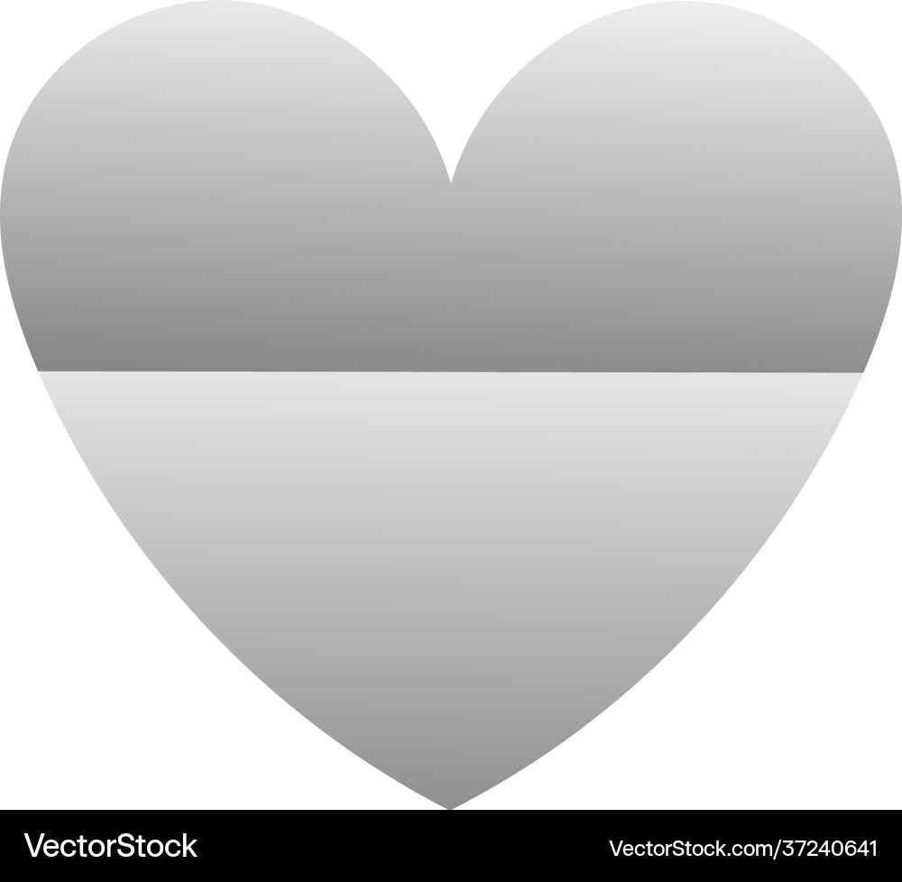Creative monochrome heart minimal abstract banner Vector Image